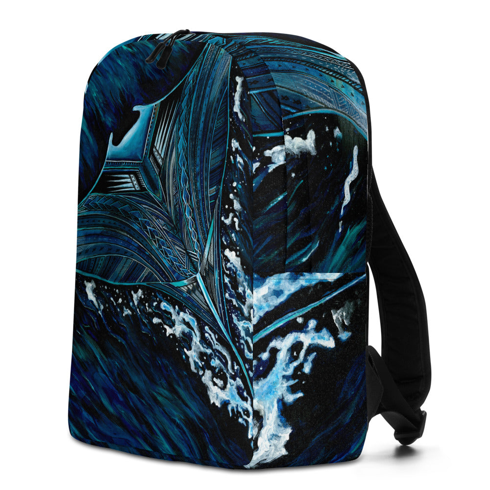 Samoa Manta Ray Minimalist Backpack – Tanya Masaniai Ibarra Art